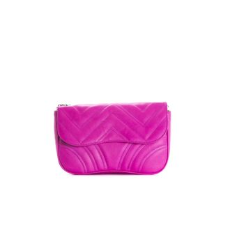 L'Intervalle Damen Coralie Stofftasche, Fuchsia Leather