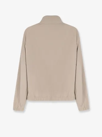 HUGO BOSS Mens Bomber Jacket Reversible Beige Modal