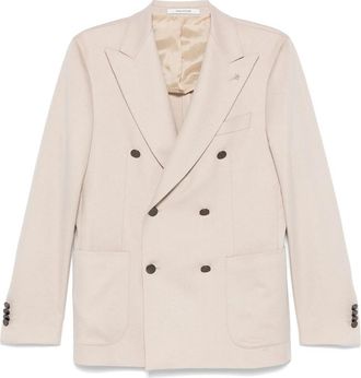 Tagliatore Brooch-detail Blazer