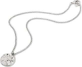 Uno De 50 Collier pour femme plaqué ruthénium Taille unique 38,02 cm Alliage de métaux Bijou artisanal Fabriqué en Espagne