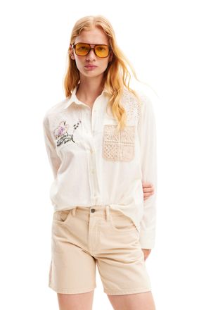 Desigual Damen Denim_Sury Pants, Wei&szlig;, 40 EU