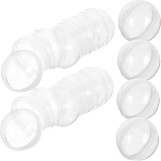 PartyKindom 50St&uuml;cke Durchsichtige Bef&uuml;llbare Kunststoffkugeln Gro&szlig;e Runde Kapseln f&uuml;r Greifautomaten Transparente DIY Spielzeugkugeln zur Aufbewahrung Geschenken