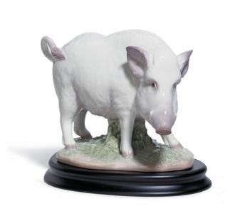 Lladro Figur Das Wildschwein. Eber. Porzellan