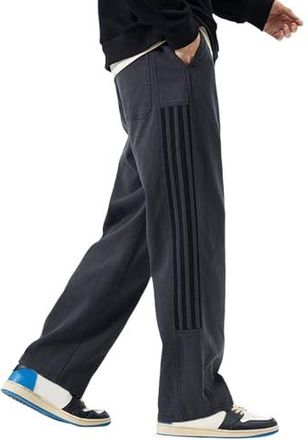 Generic Jogging Homme Pantalon Jogging Homme Pantalon Survetement Homme Confortable Classique - Pantalon Sport Homme Jambe Large avec Bande Lat&eacute;rale - Droit, 