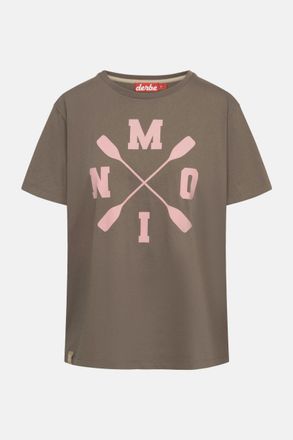 Derbe Derbe T-Shirt Moin X Damen Braun Rosa GOTS Organic