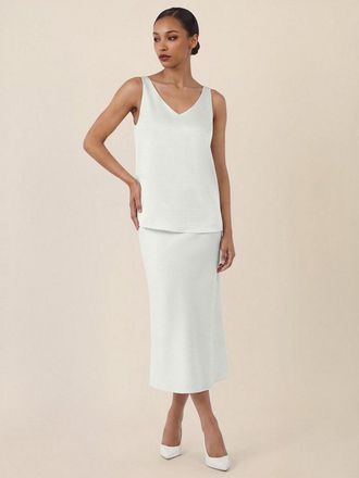 Apart Blusentop mit tiefem V-Ausschnitt