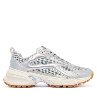 Calvin Klein Sneakers Calvin Klein Hike Runn Ck Stripe Mesh-Lth Met HW0HW03251 Grau