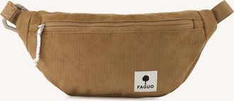 Faguo Sac banane velours camel