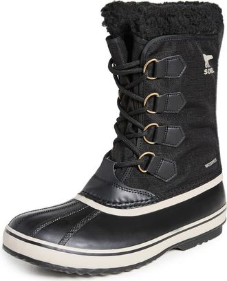 Sorel 1964 PAC NYLON WATERPROOF Schneestiefel für Herren, Schwarz (Black x Ancient Fossil), 41.5 EU