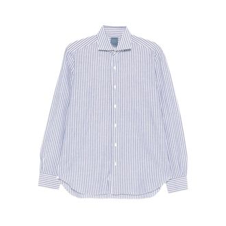 Barba Gestreiftes Hemd - - Shirts - Herren - Blau - 5XL
