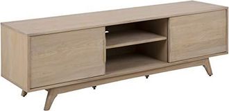 AC Design Furniture TV-Tisch Monika, B: 180 x T:44 x H: 55 cm, Furnier, Braun
