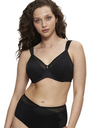 Triumph Minimizer-BH TRIUMPH True Shape Sensation, Damen, Gr. 100, Cup D, schwarz, Jersey, Obermaterial: 65% Polyamid, 26% Elasthan (LYCRA), 9% Polyester, BHs
