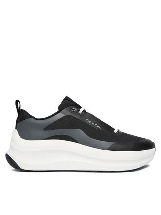 Calvin Klein Sneakers Chunky Runner Laceup Mix Aop YW0YW02077 Schwarz