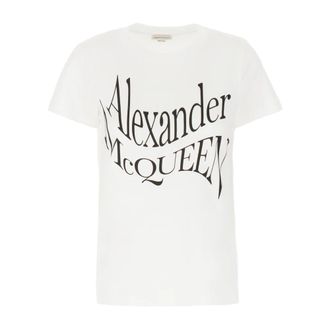 Alexander McQueen T-Shirt - - Tops - Damen - Wei&szlig; - M