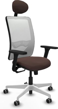 Piqueras y Crespo Verstellbarer Schreibtischstuhl Zulema mit 3D-Armlehnen, h&ouml;henverstellbarer Lendenwirbelst&uuml;tze und festem Kopfteil, ausgestattet mit 3 Positionen und 