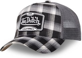 Von Dutch Casquettes Homme baseball avec filet &agrave; Carreaux Von Dutch