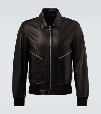 Tom Ford Veste en cuir