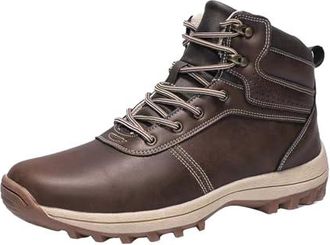 Generic Bottes dhiver pour homme - Bottes de neige antid&eacute;rapantes &agrave; lacets - Chaussures de randonn&eacute;e - Chaussures dhiver pour la randonn&eacute;e, le travail, le cam