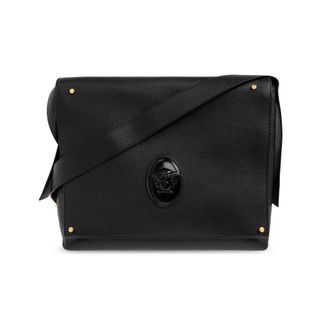 Versace Lou Leder Schultertasche - - Bags - Herren - Schwarzk - ONE SIZE