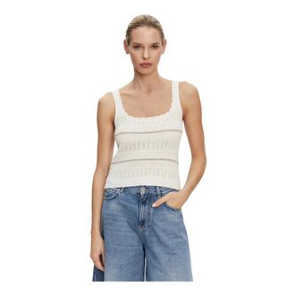 Pinko Cotton Tank Top - - Tops - Damen - Wei&szlig; - M