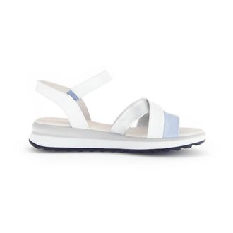 Gabor Wei&szlig;e Damen Sandale mit Klettverschluss - - Shoes - Damen - Mehrfarbig - 42 EU