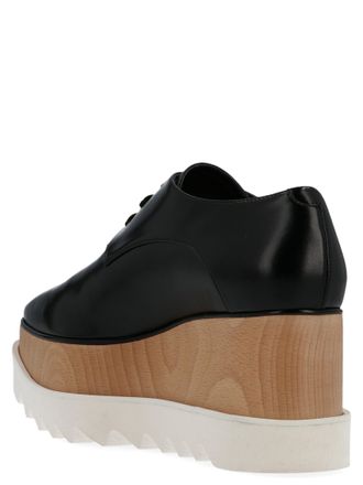 Stella McCartney Womens Black Polyethylene Wedge Sandals