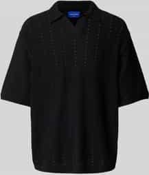 Jack & Jones Relaxed Fit Poloshirt mit Lochmuster Modell PAROS