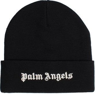 Palm Angels Strickm&uuml;tze f&uuml;r Herren und Damen mit gesticktem Logo PWLC014F23FAB0011001