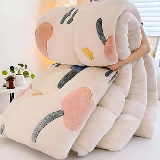 Generic Japanische Futon-Matratze in Originalgr&ouml;&szlig;e, faltbares, tragbares Bodenliegebett, superweiches und Flauschiges Tatami.Perfekt f&uuml;r Campingzimmer, Schlaf