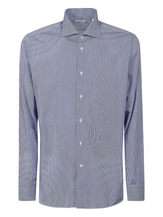Borriello chemise Spaccanapoli &agrave; rayures - Bleu
