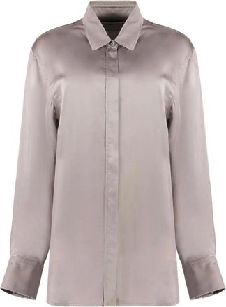 Golden Goose Femme, Blouses et Chemises, Beige, Taille: 36 FR Batilda Boyfriend
