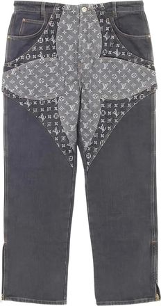 Louis Vuitton jean à motif monogrammé (années 2020) - Gris