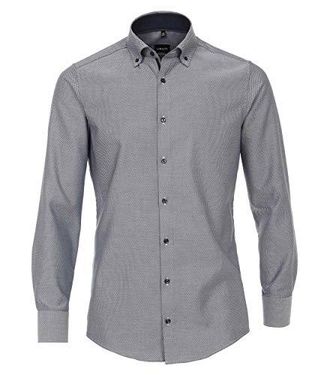 Venti Chemise daffaires unie - Coupe moderne, bleu fonc&eacute;, 42