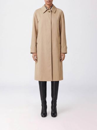Burberry Langer einreihiger Trenchcoat von aus honigfarbener Baumwoll-Gabardine