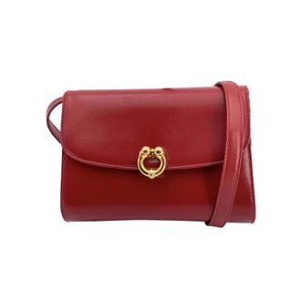 Gucci Sac bandouli&egrave;re en cuir Pre-owned - Femme - Pre-owned - Rouge - Taille: ONE Size