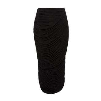 Magda Butrym Slim Fit Midirock - - Skirts - Damen - Schwarzk - XS