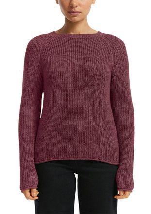 QS by s.Oliver Strickpullover mit Strickmuster und Rundhalsausschnitt