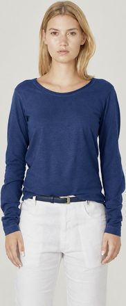 Hempage Hempage Damen vegan Langarmshirt Damen Leicht Night Navy