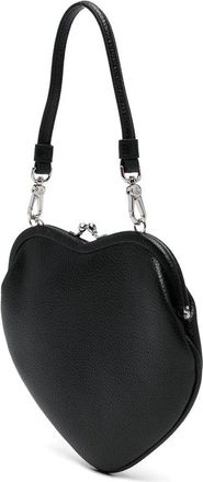 Vivienne Westwood Kiss-Lock Heart-Shaped Shoulder Bag - Black