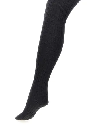 Prada Ribbed Cotton Tights