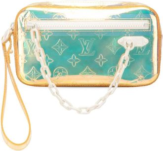 Louis Vuitton Clutches - Monogram Prism Pochette Volga - Gr. unisize - in Wei&szlig; - f&uuml;r Damen