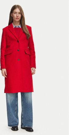 Tommy Hilfiger Wollmantel Classic WW0WW51106 Rot Regular Fit