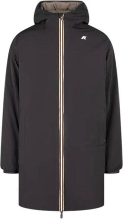 K-Way Veste R&eacute;versible Jacob 3/4 - Homme - Vestes - Noir - Taille: XL