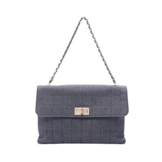 Chanel Pre-owned Chocolat Bar Denim Handbag - - Pre-owned - Damen - Blau - ONE SIZE