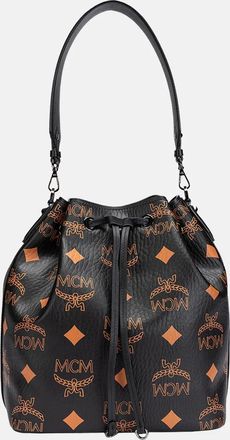 MCM Crossbody Bags - Beuteltaschen Dessau Kordelzugtasche in Maxi Viset - Gr. unisize - in Schwarz - f&uuml;r Damen