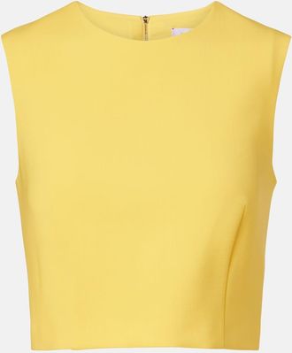 Carolina Herrera Cropped-Top aus einem Wollgemisch