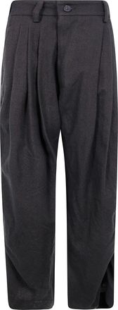 Ziggy Chen Gingham Gathered Trousers