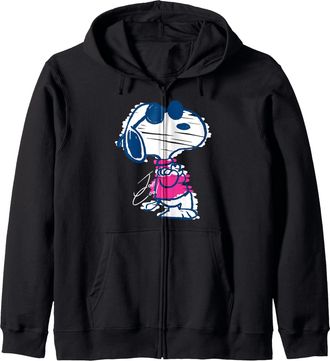 Peanuts Joe Cool Snoopy im Scribble-Stil Kapuzenjacke