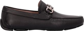 Ferragamo Homme, Chaussures, Noir, Taille: 42 EU Mocassins avec Ornement Gancini