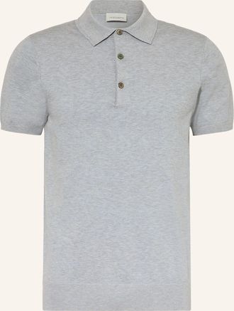 Profuomo Profuomo Strick-Poloshirt blau
